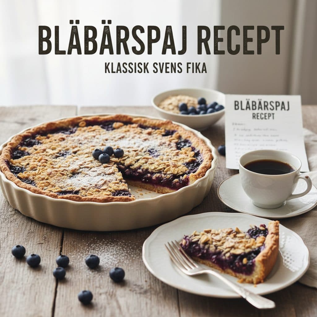 Blåbärspaj Recept